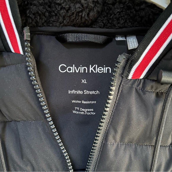 Calvin Klein | Jackets & Coats | Calvin Klein New Mens Sorona Aura Black 7 Degree Hooded Puffer ...